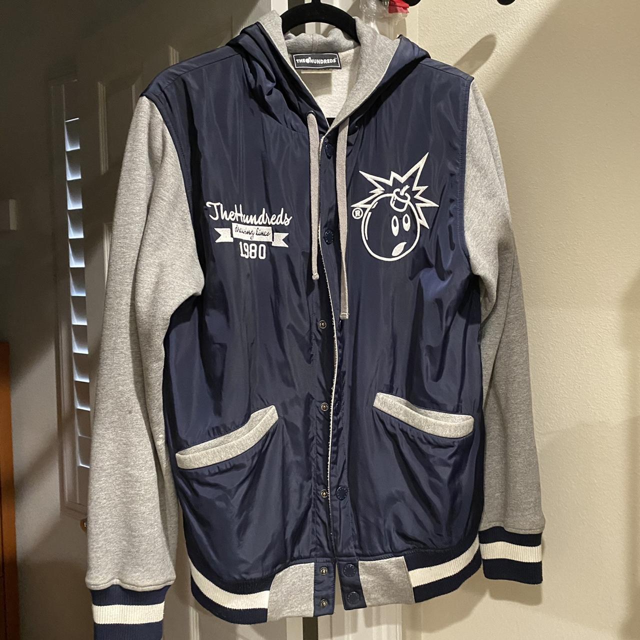 The Hundreds Varsity Jacket Size: M Condition:... - Depop