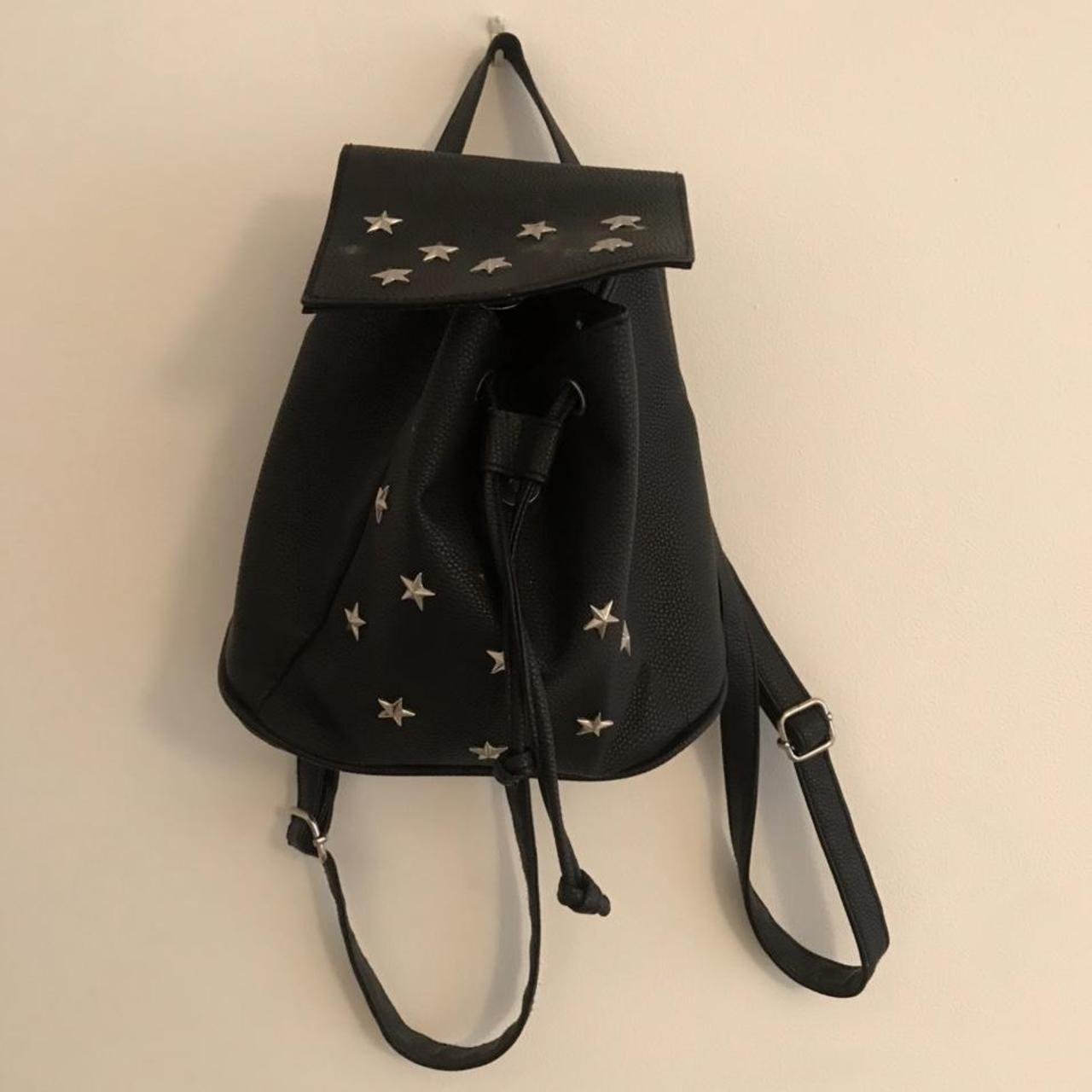 OPEN TO OFFERS: Primark black button mini backpack... - Depop