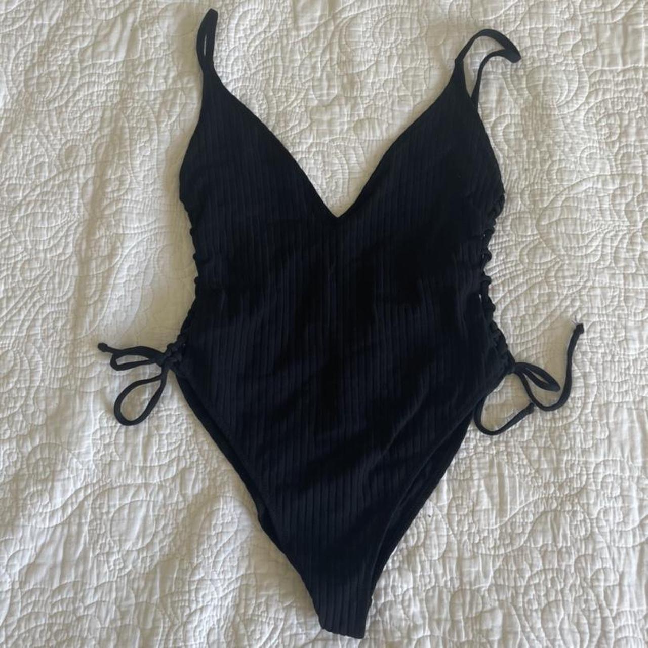 Sexy black low-back one piece 🖤 I’ve kept this piece... - Depop
