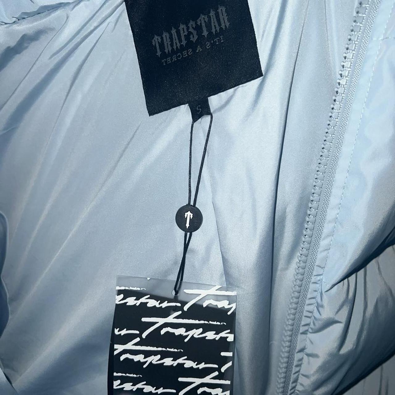 Trapstar Irongate Hooded Puffer Jacket Ice Blue SIZE... - Depop
