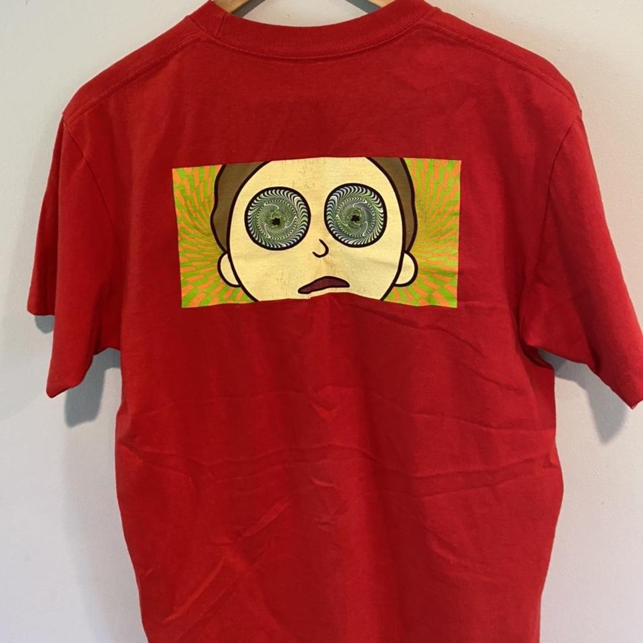 Primitive x Rick And Morty Hypno Red T-Shirt.... - Depop