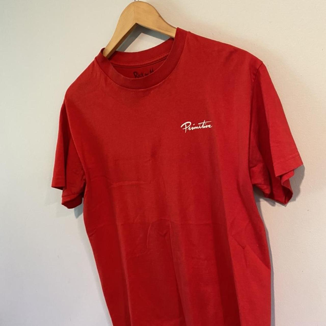Primitive x Rick And Morty Hypno Red T-Shirt.... - Depop