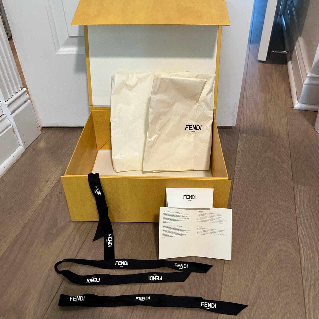 Fendi box in pristine condition! It’s 13” long x 10”... - Depop