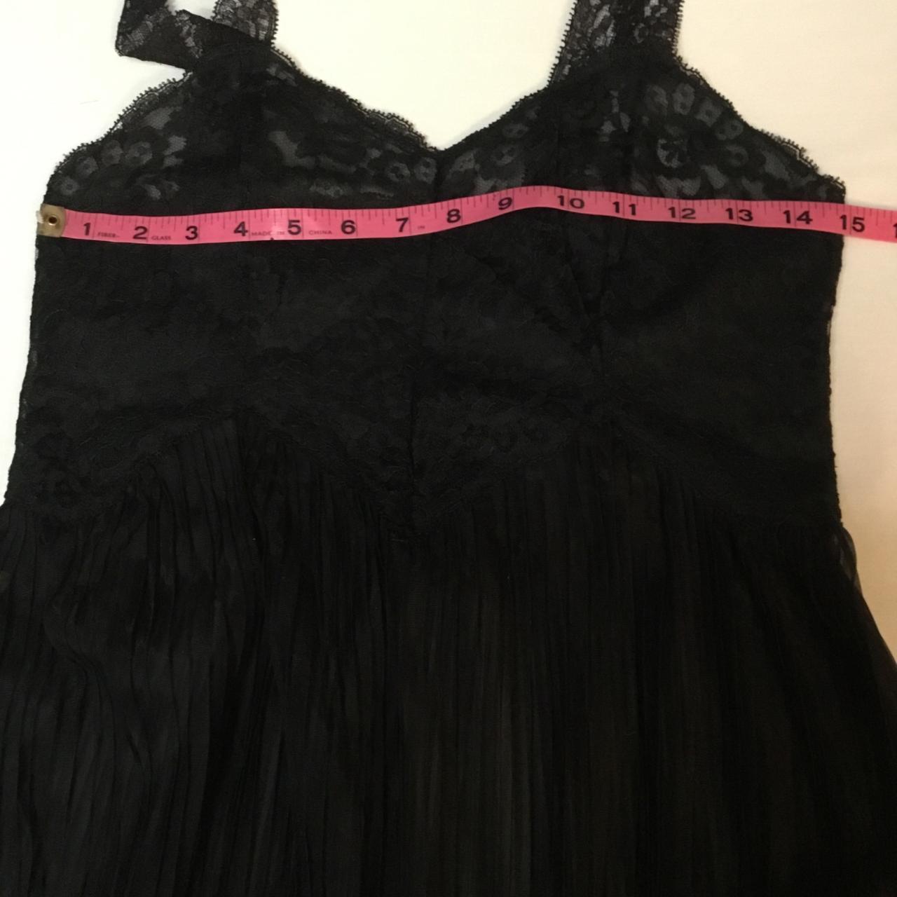Vintage Michelene Nylon Gown Size 32 Black Sheer... - Depop