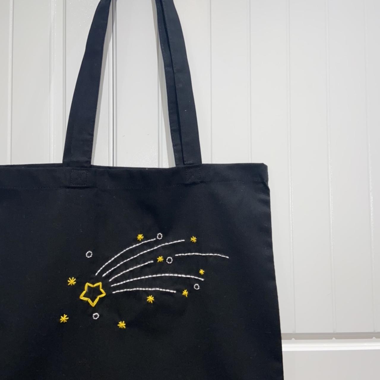 Women's Black and Yellow Bag | Depop