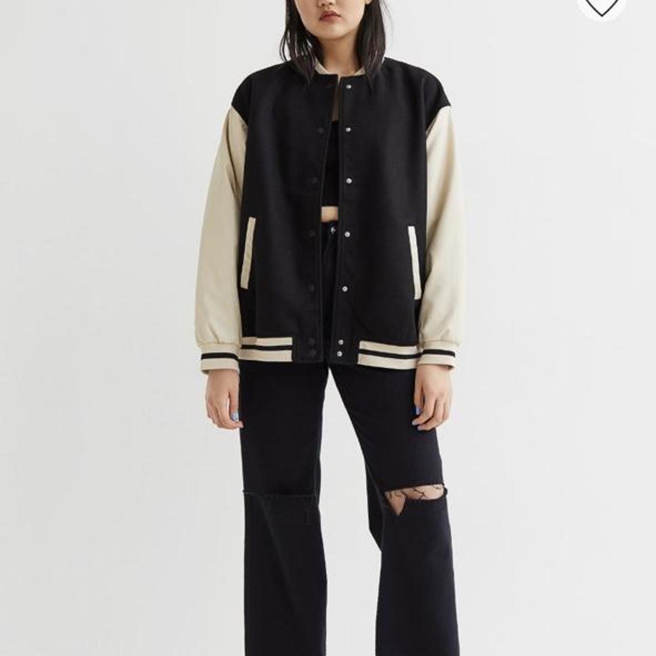 H&M varsity jacket Baseball jacket - Depop