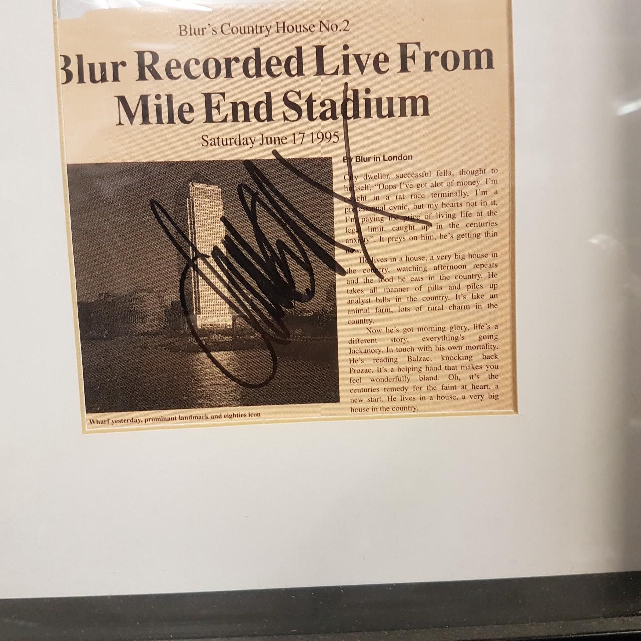 BLUR signed CD artwork- signed by Damon Albarn &... - Depop