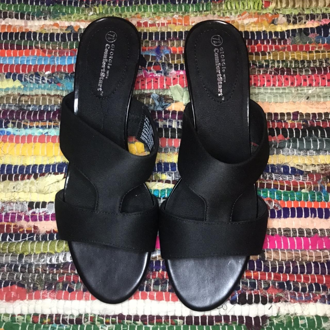 George Women's Black Sandals | Depop