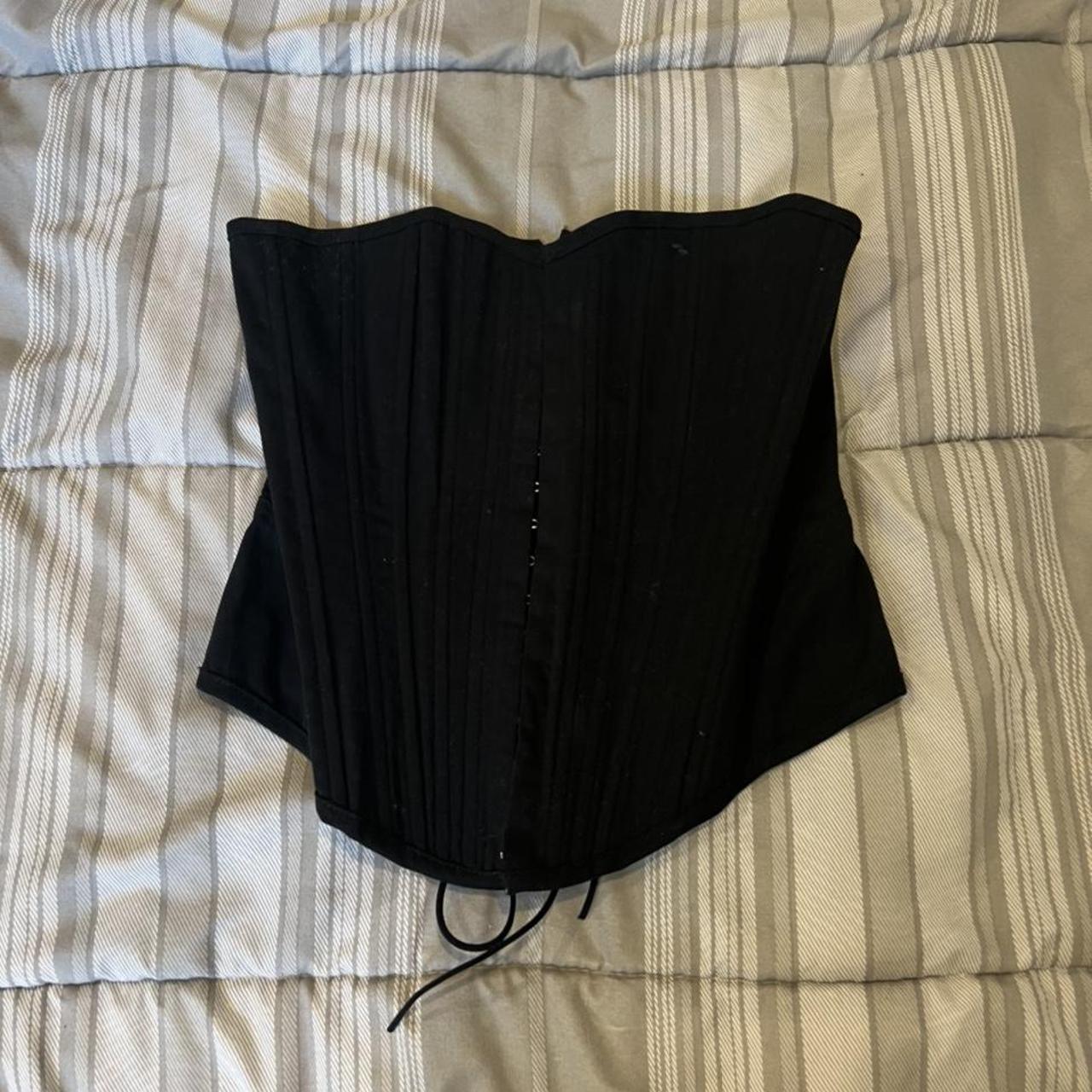 Tiger Mist Women's Black Corset | Depop