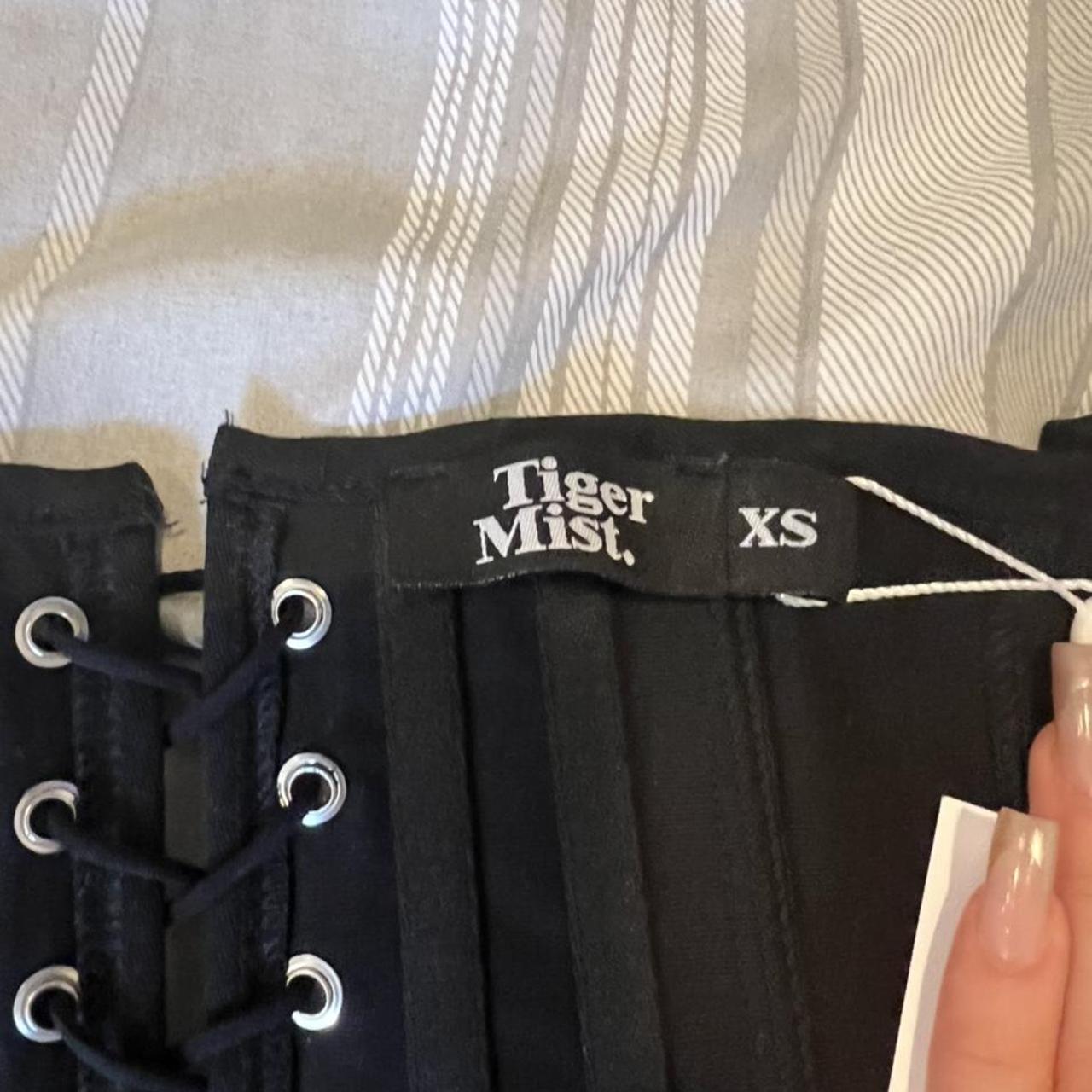 Tiger Mist Women's Black Corset | Depop