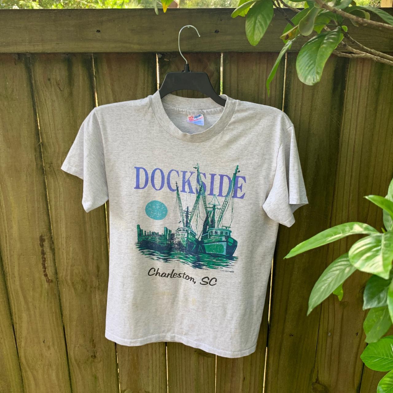 Vintage "Dockside" Charleston, SC T-Shirt Dope... - Depop
