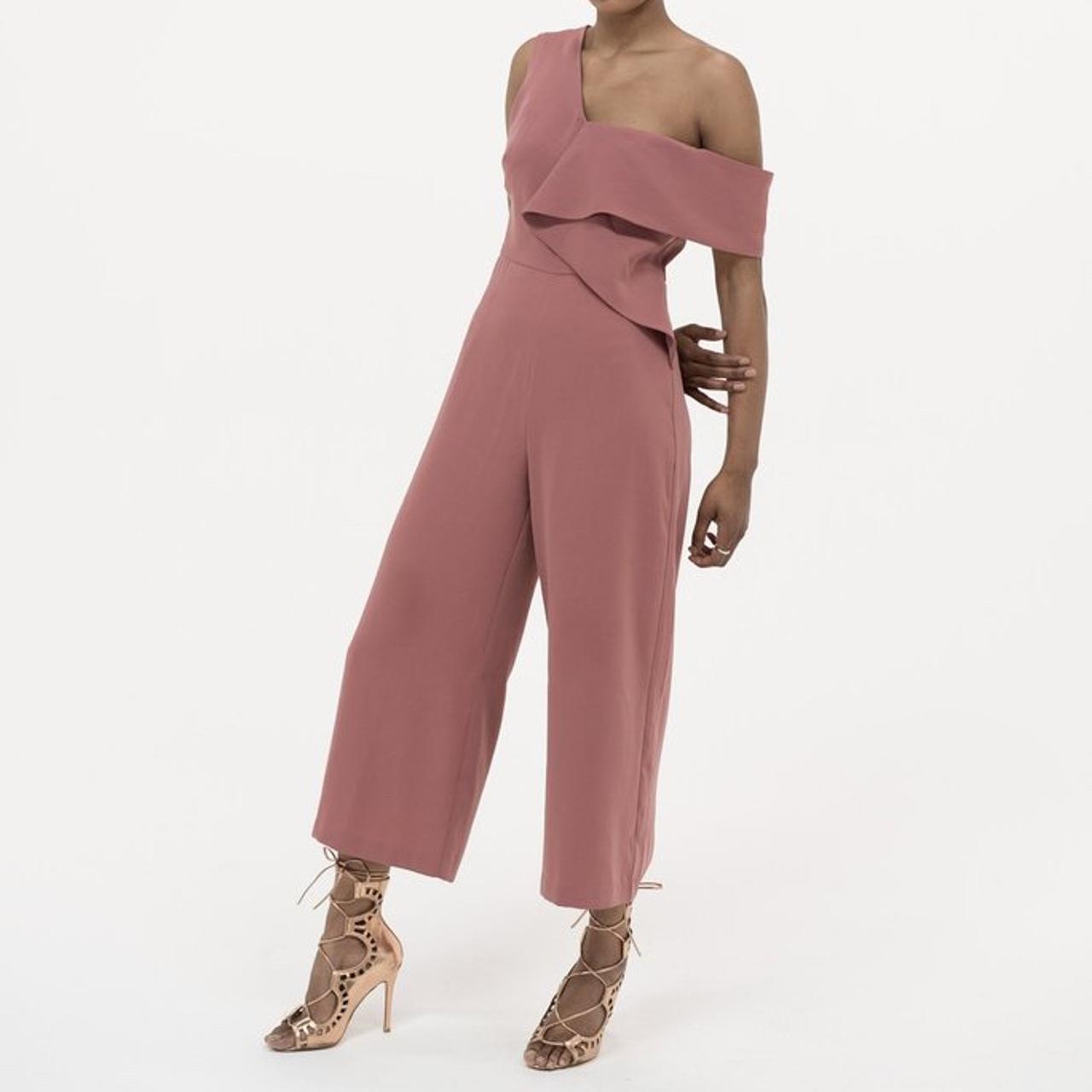 Gorgeous lavish Alice pink asymmetric/one shoulder... - Depop