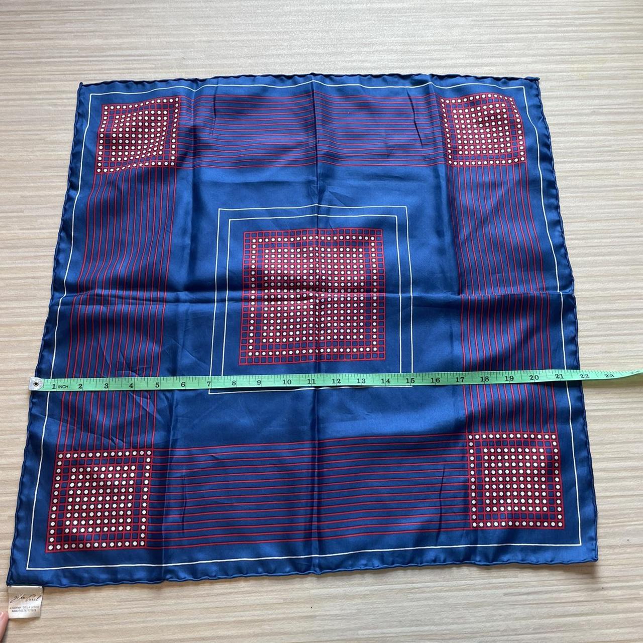 jean parel 100% silk scarf - Depop