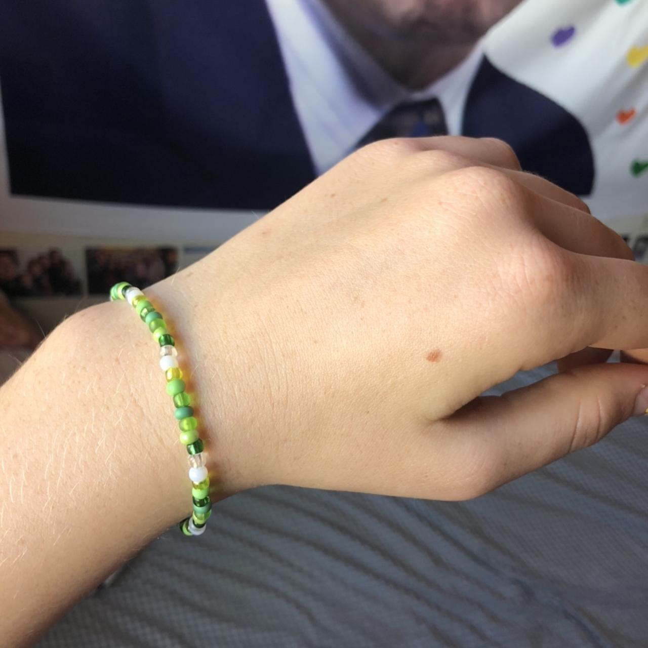 super cute green combo bracelet 💗💗 NOT FOR TRADES!... - Depop