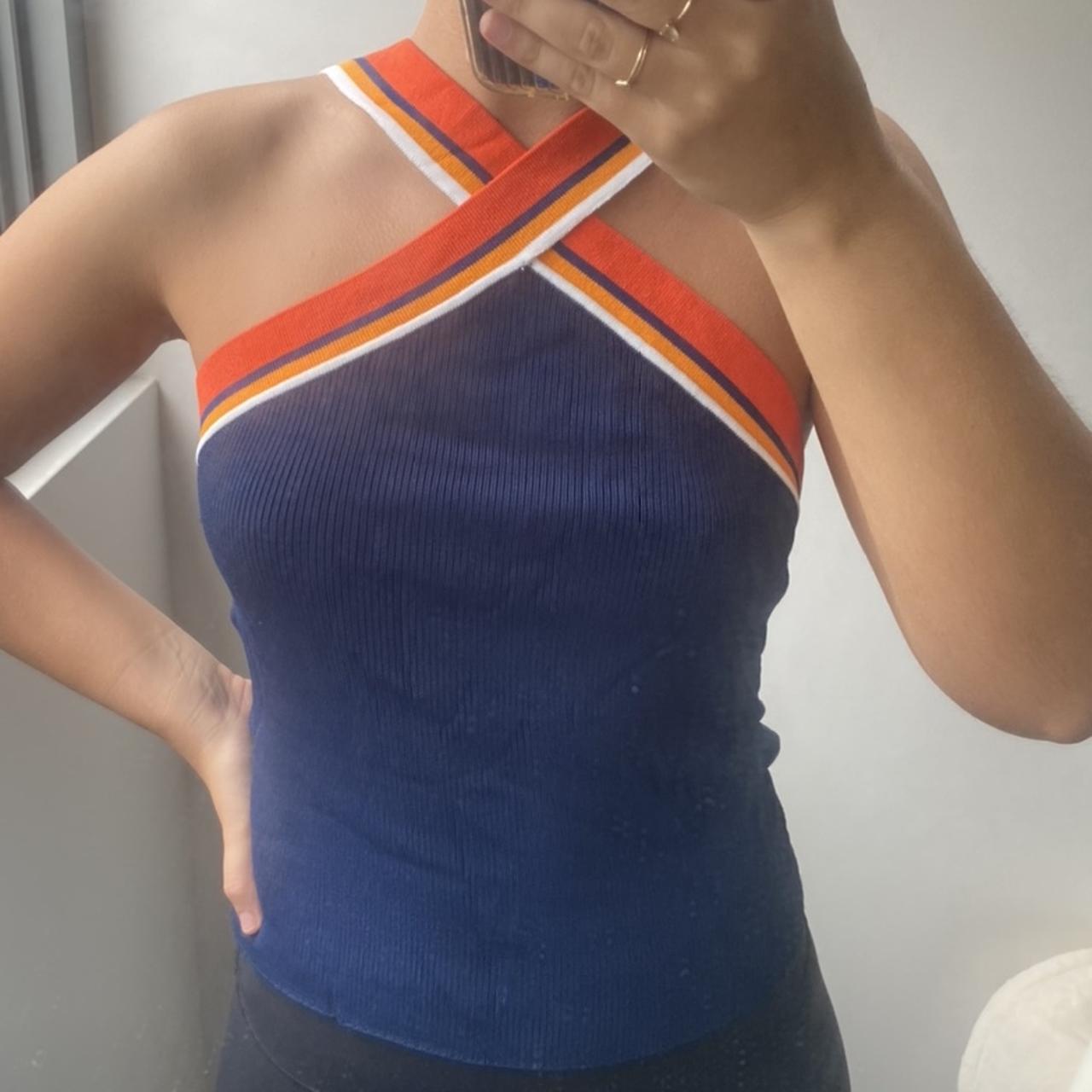 METALICUS beautiful ribbed top Worn once MESSAGE... - Depop