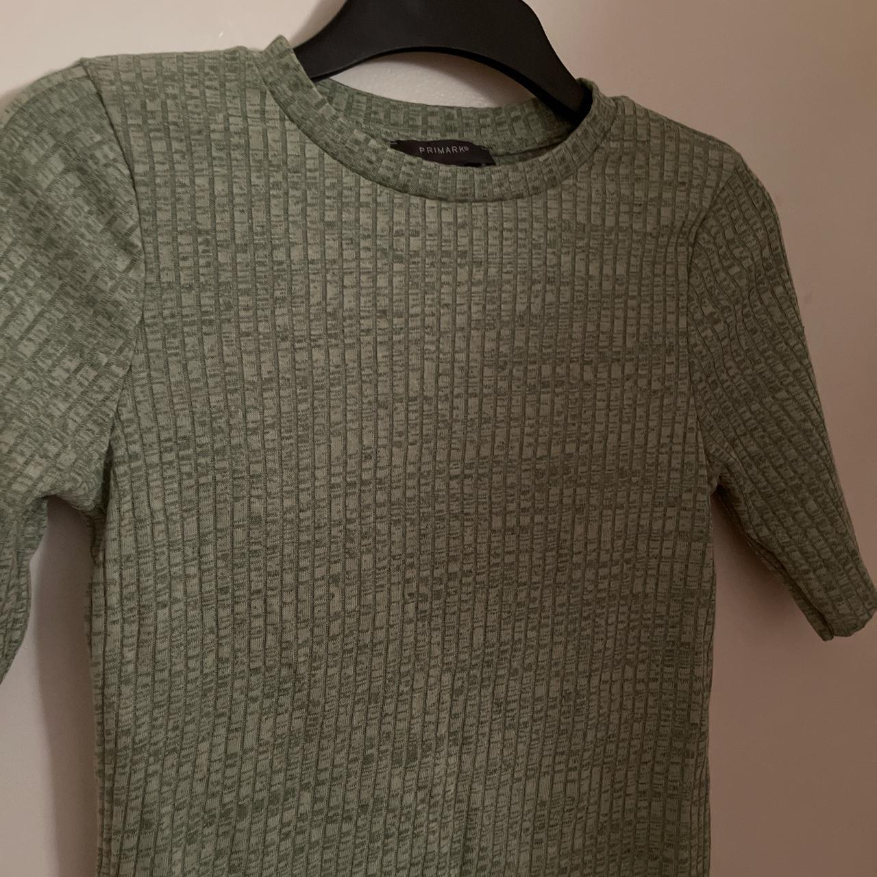 Primark green ribbed top Looks super trendy and I... - Depop