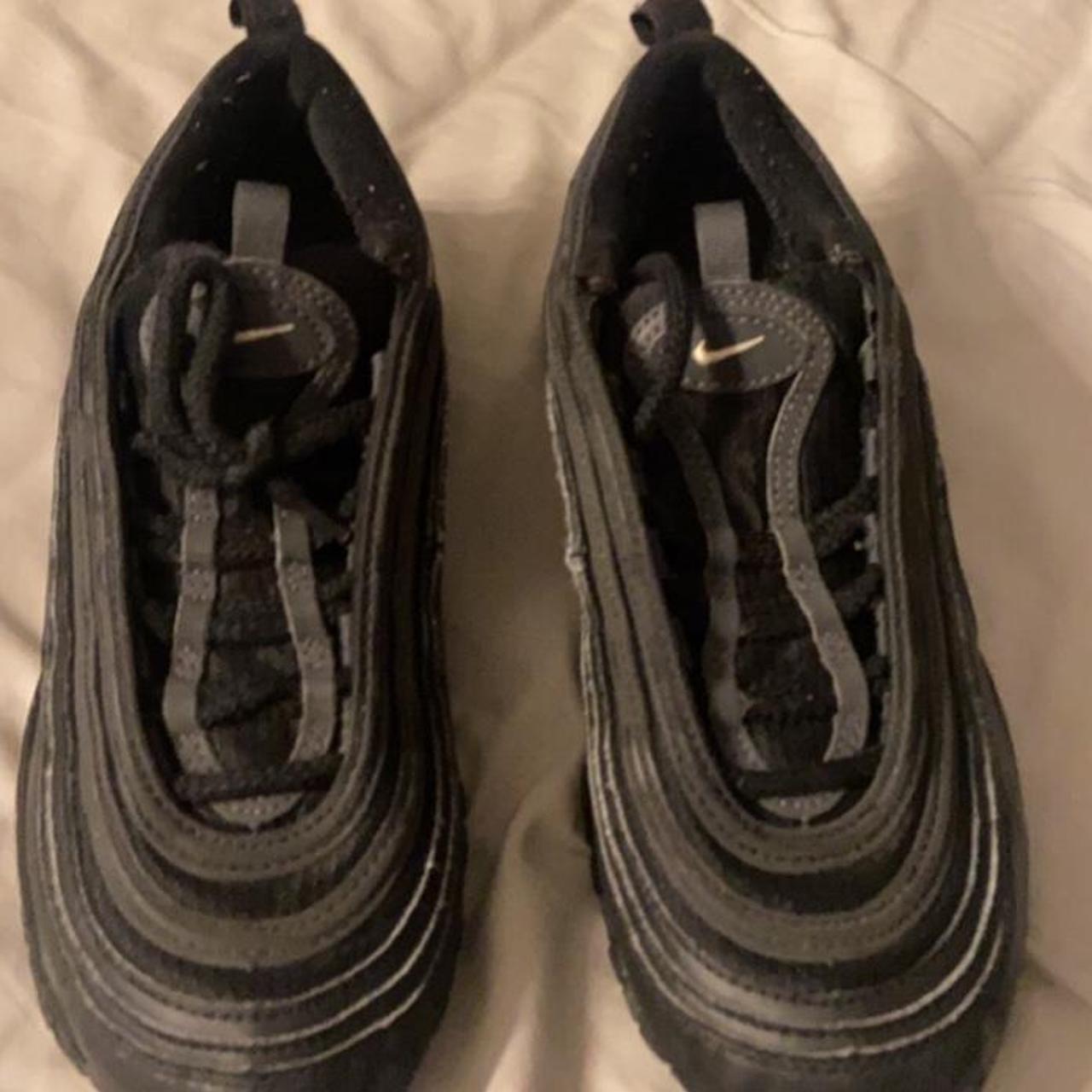 nike 97s well worn a lot of wear left in them size 4 - Depop