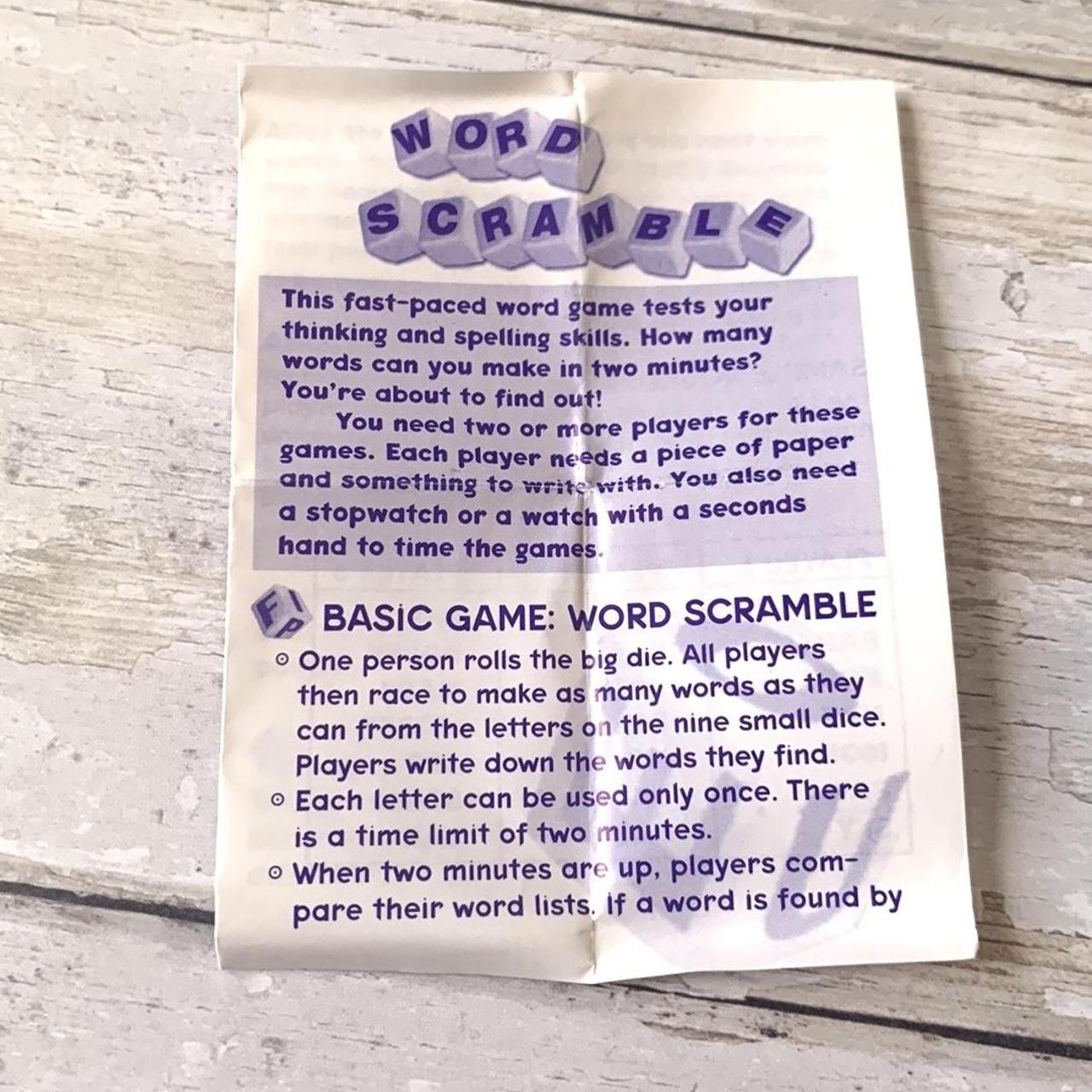 Word Scramble #Miniature Boggle Word #Games Kids... - Depop