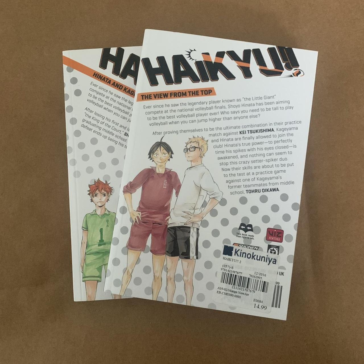 haikyuu manga books 1 and 2 read a few years ago but... - Depop