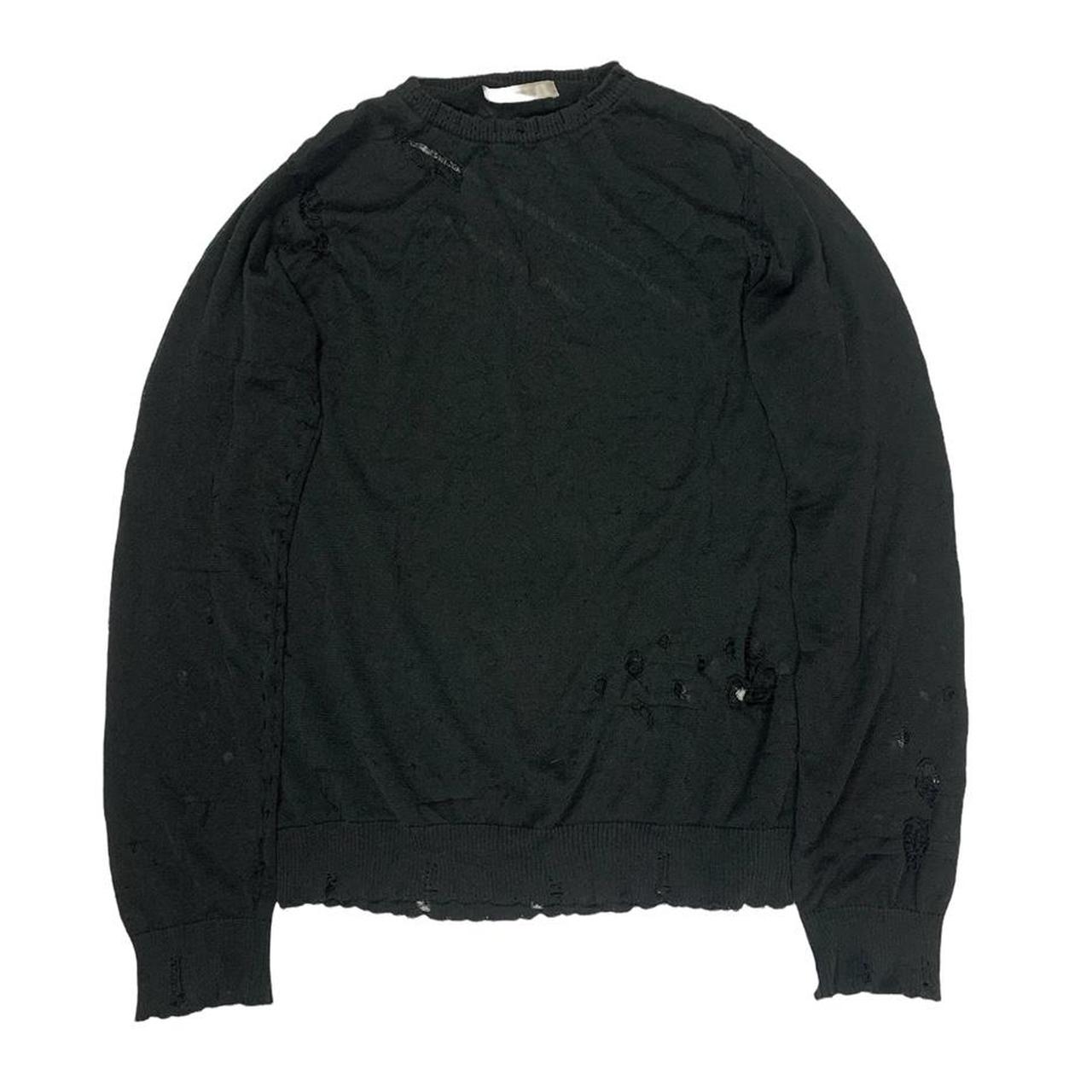 Number nine distressed sweater Size: 3, pit to pit... - Depop