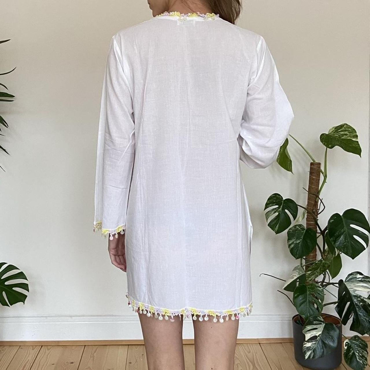 Womens White Cover Ups Depop