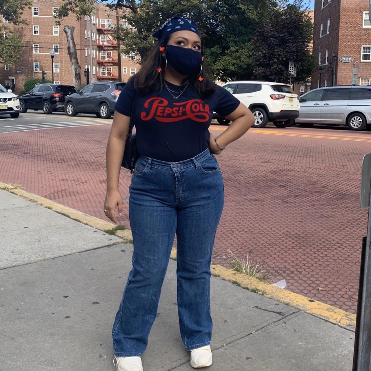 Pepsi cola shirt , i cut it to make it cropped - Depop