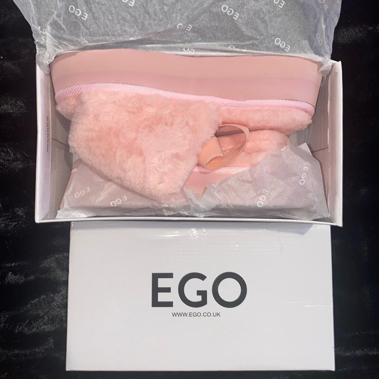 Pink platform slippers. Size 6. Never been worn,... - Depop