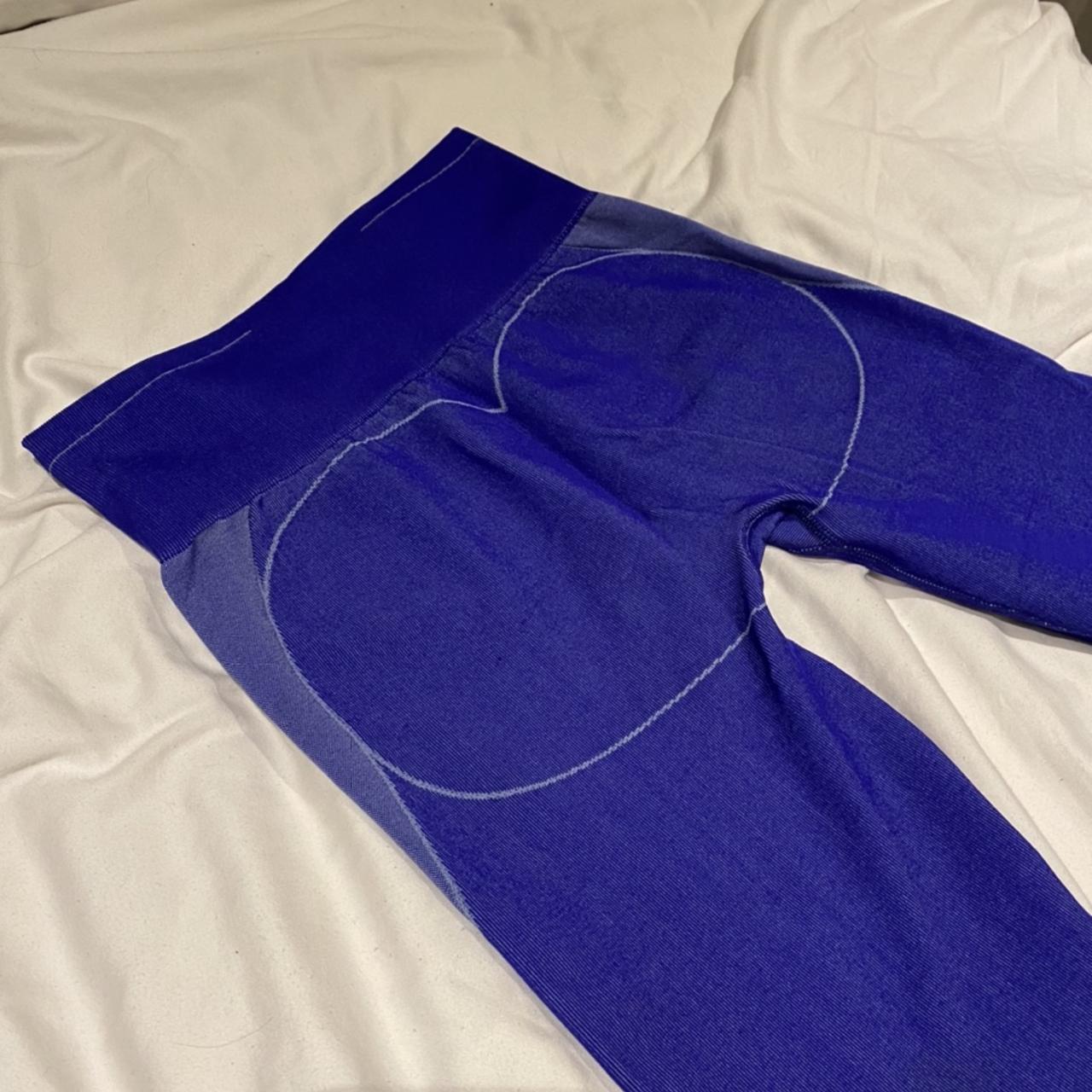 Gymshark royal blue gym leggings Dry moisture... - Depop