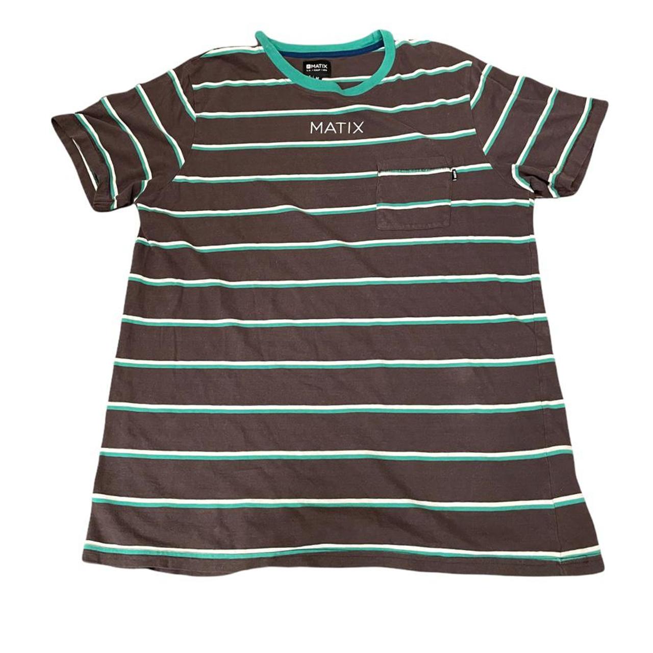 Striped Matix T-Shirt in great used condition. Love... - Depop