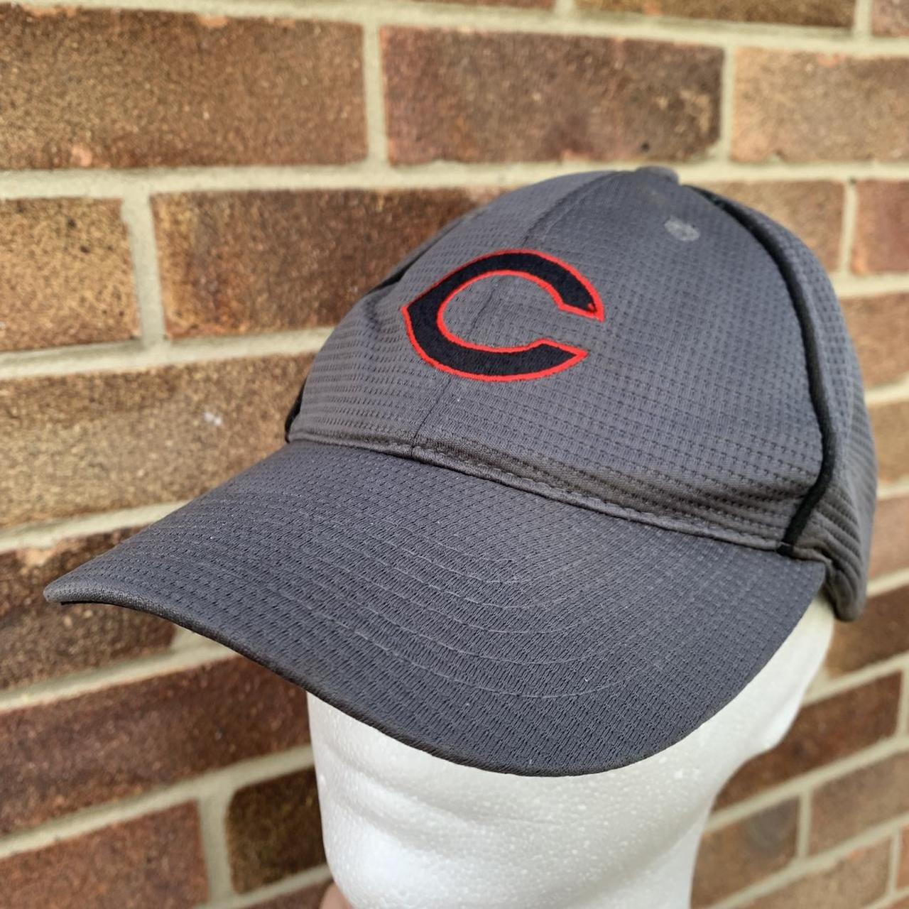 Embroidered Grey Baseball Cap / Hat - Adjustable... - Depop