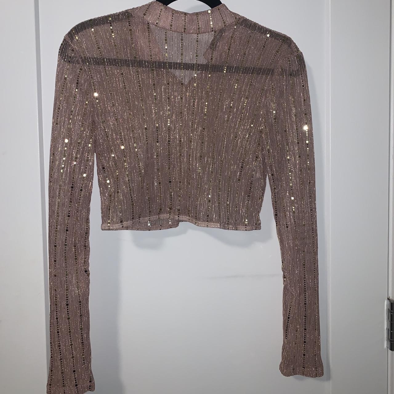 sheer going out top - Depop