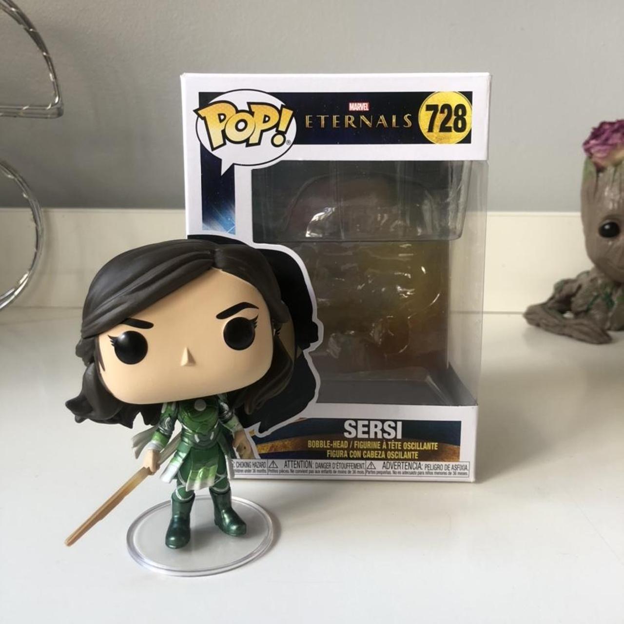 Marvel Sersi Funko Pop Box has a small rip on the... - Depop
