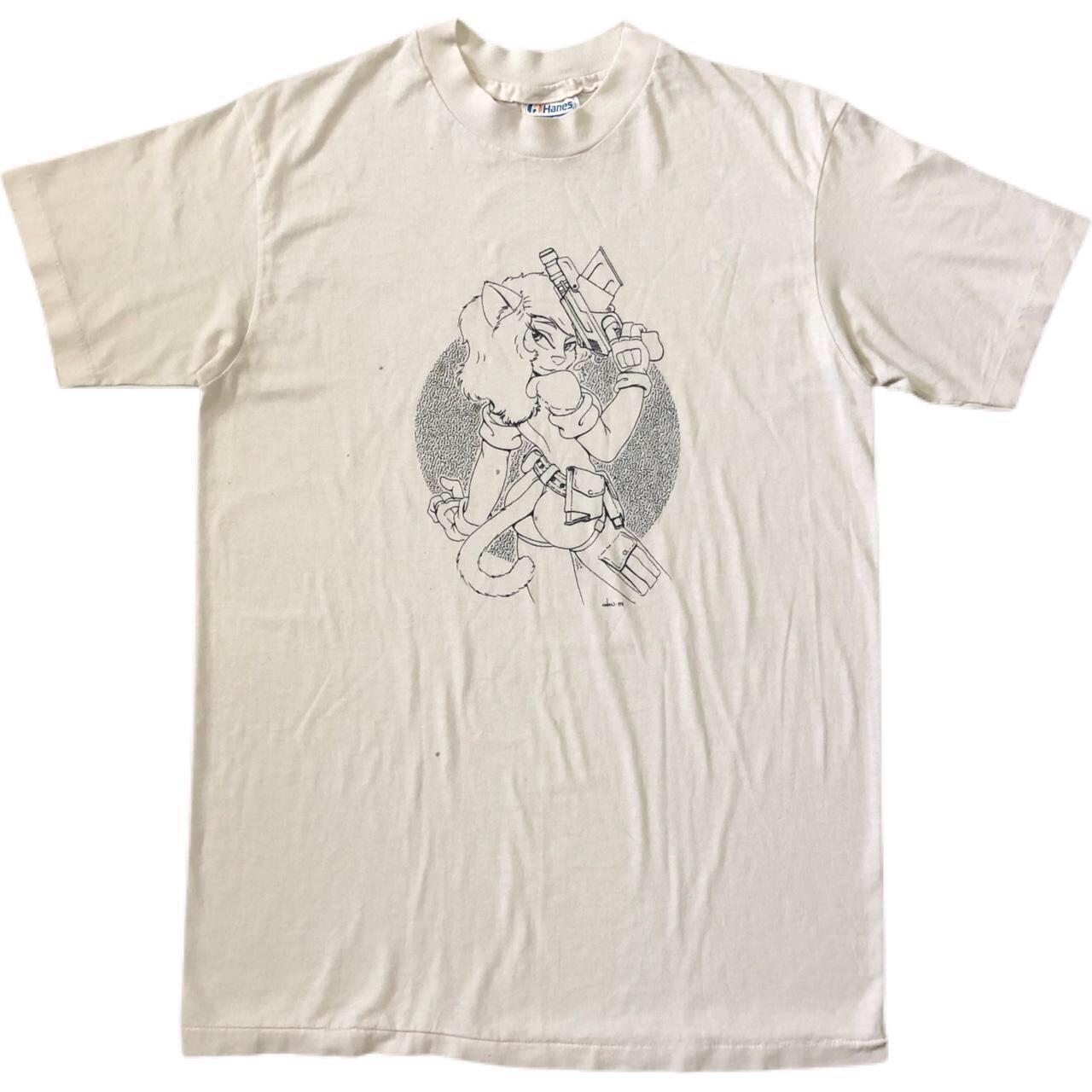 VTG 80s Sexy Pin-Up Girl Furry Fox w/ the Blicky... - Depop