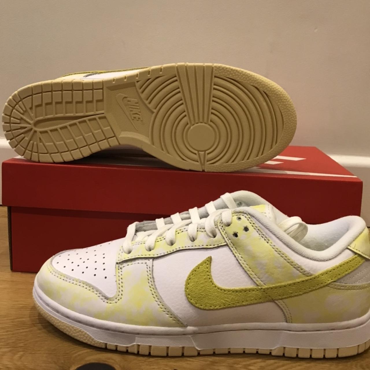 Nike dunk low “yellow strike” Brand new in box UK6... - Depop