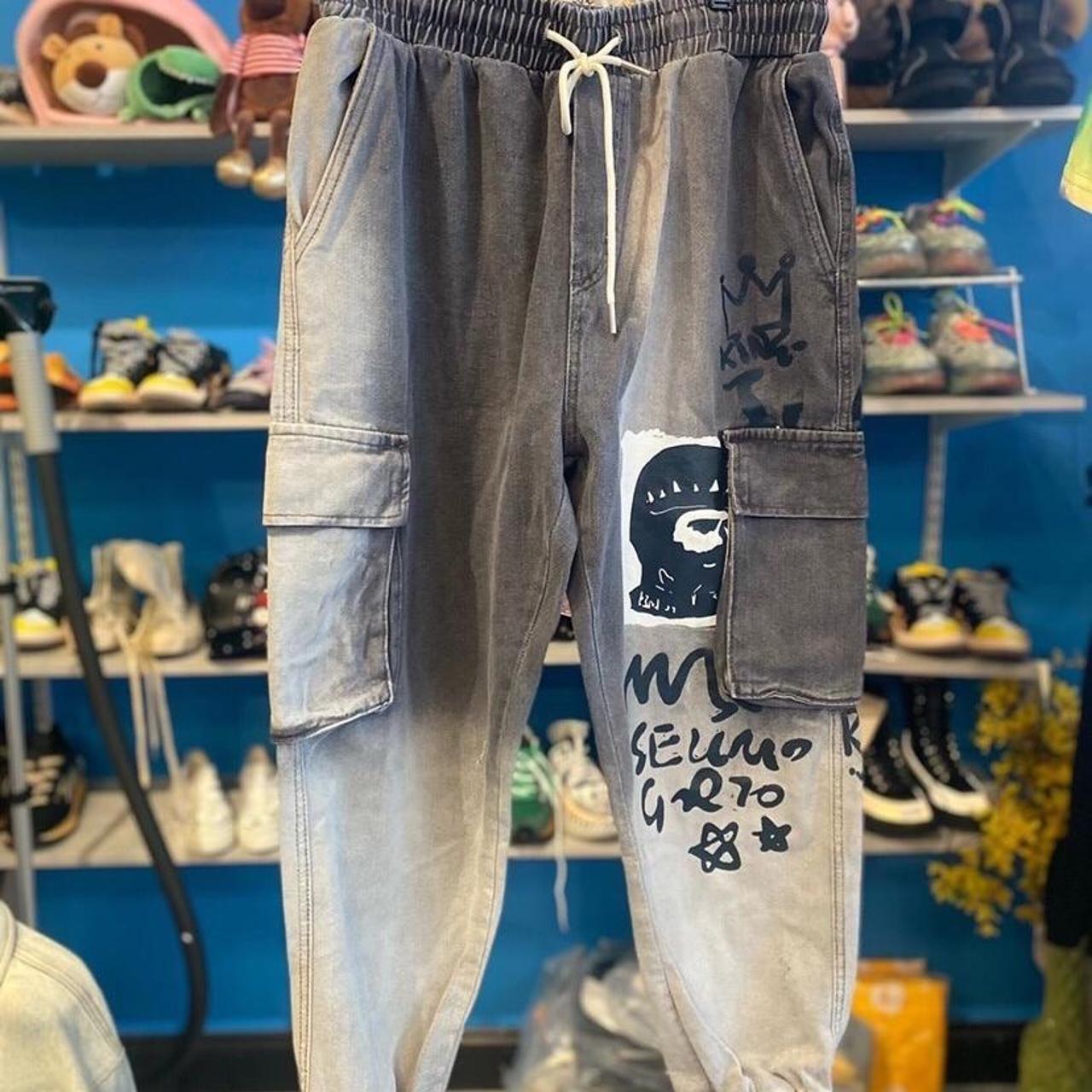 Get ready for this cute pair of grey pants! Has a... - Depop