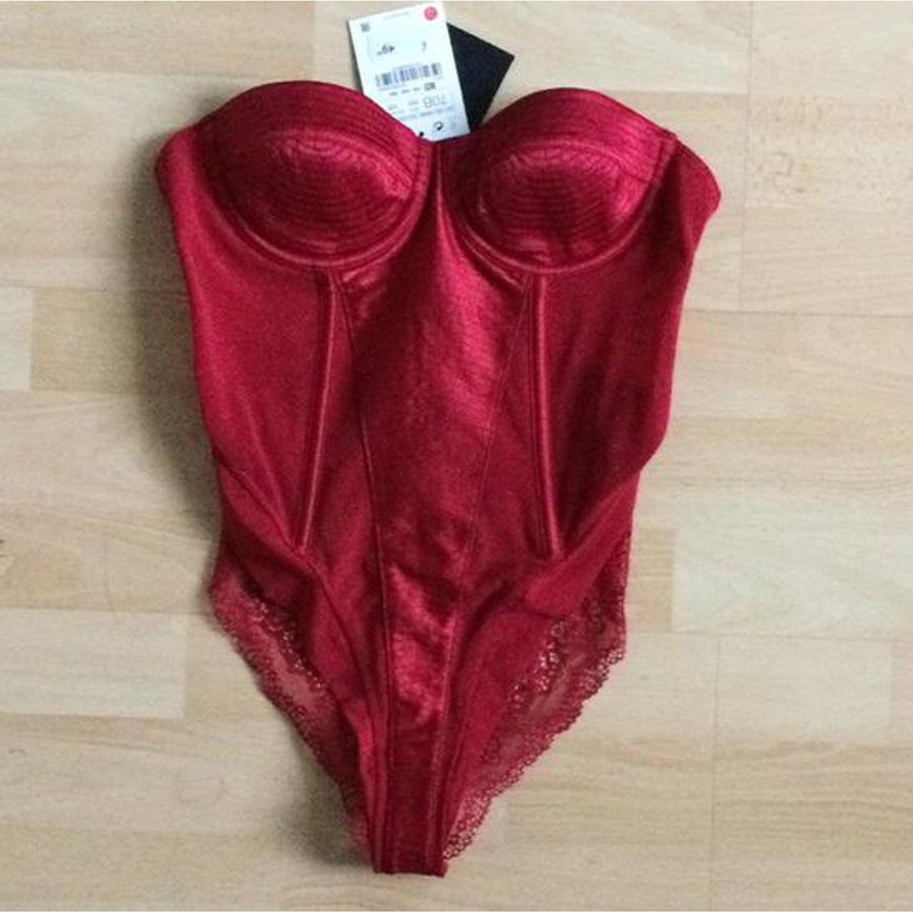 Zara underwire bodysuit with padding Brand new with... - Depop