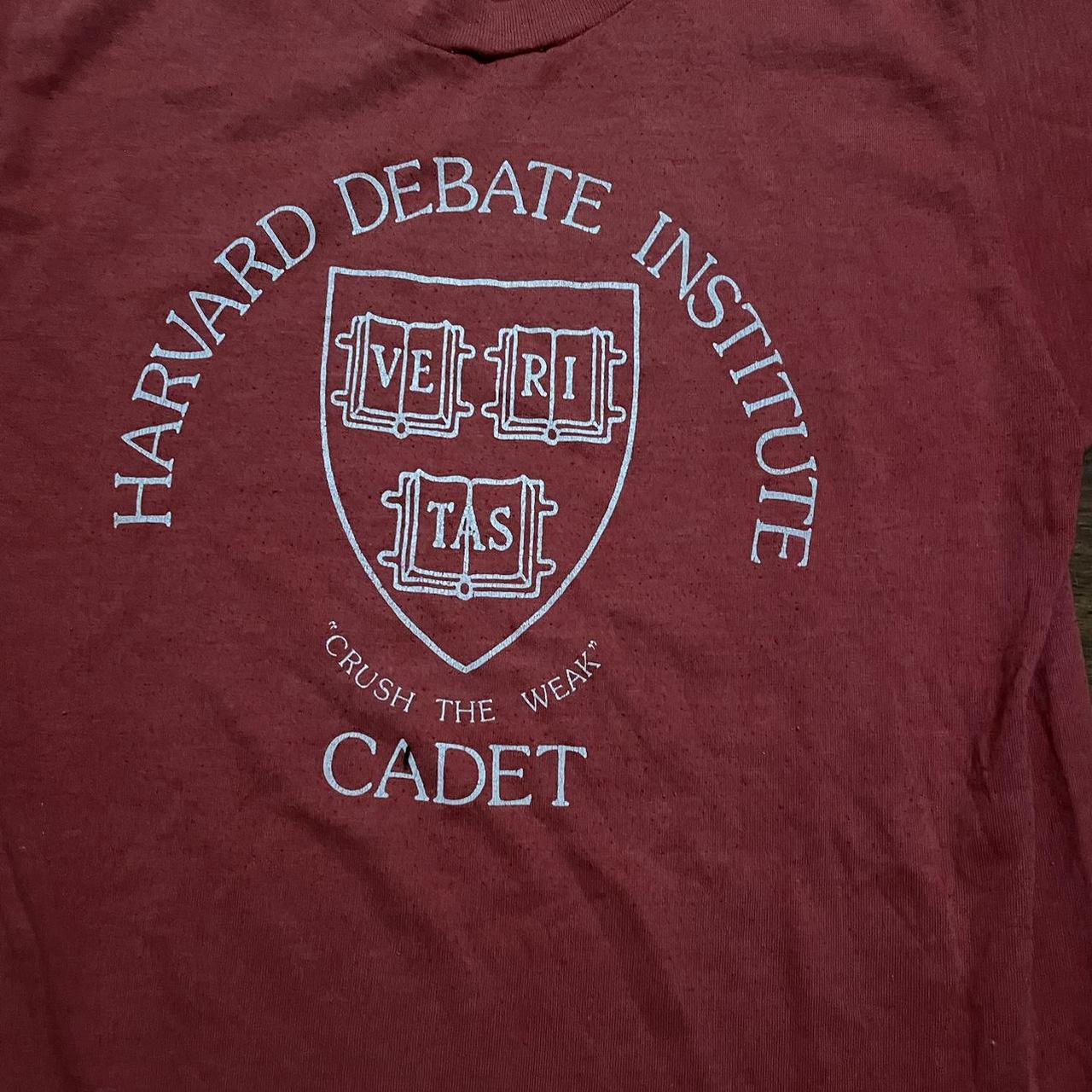Vintage 70s Harvard Debate Team T-Shirt. Single... - Depop