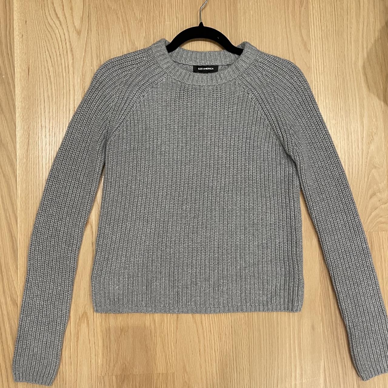 525 America The Jane Cotton Shaker Stitch Raglan... - Depop