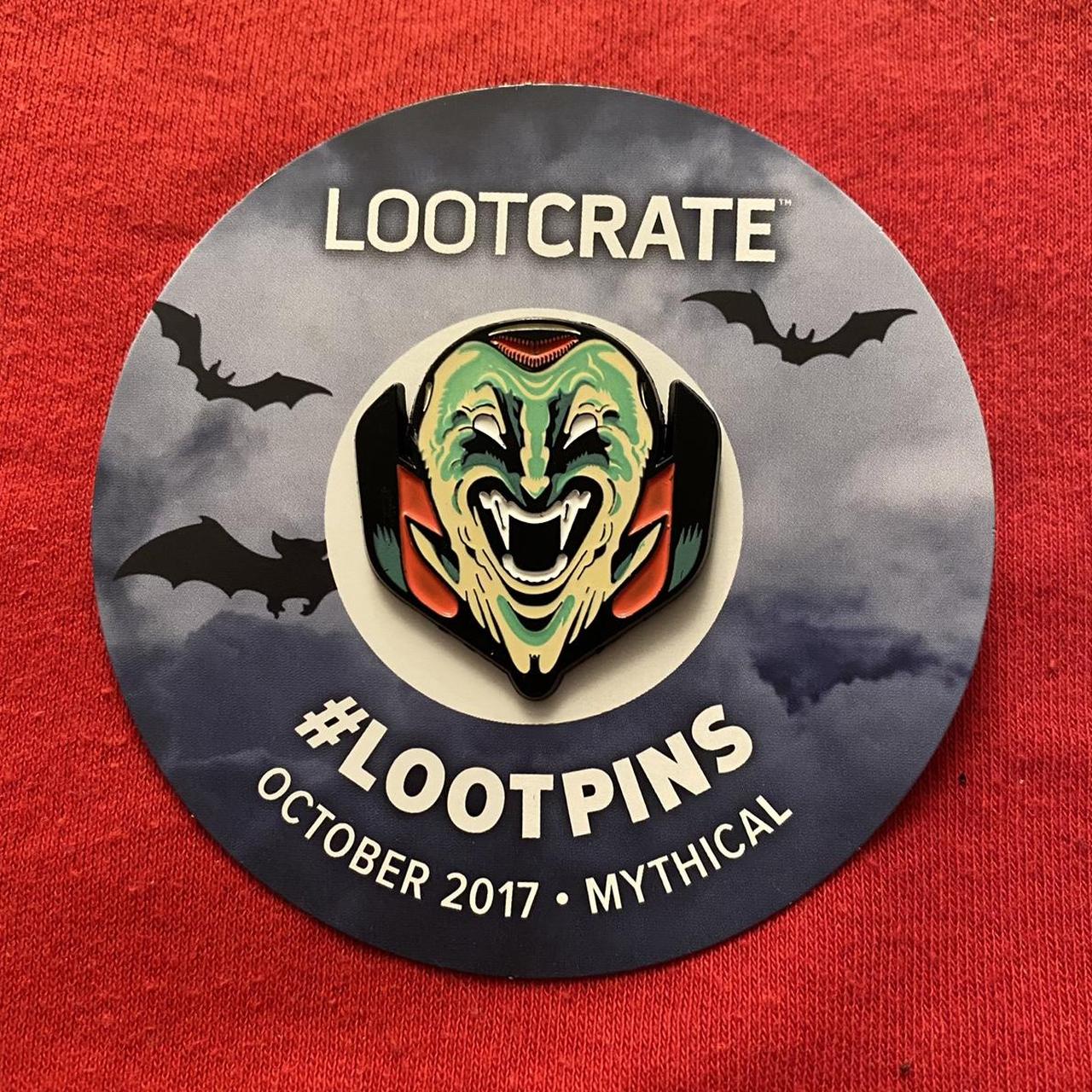 Vampire pin badge on its original backing card. From... - Depop