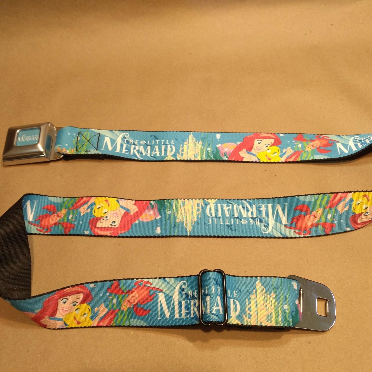 Little Mermaid Disney seat buckle belt by Buckle... - Depop