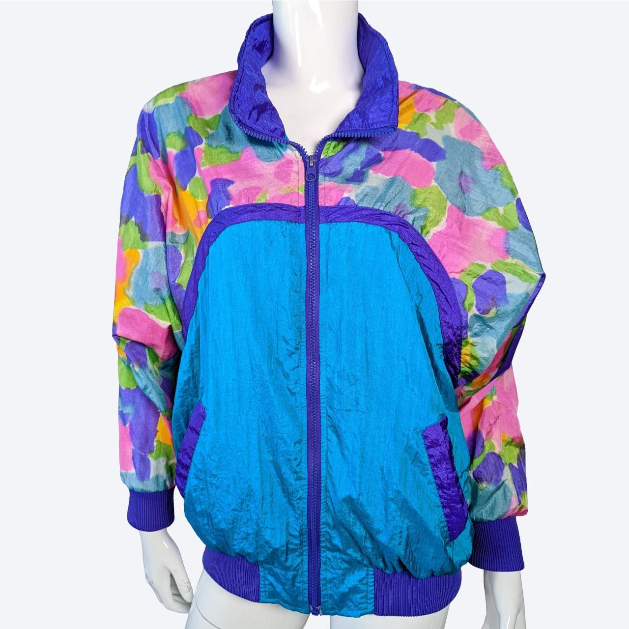 Women's Vintage 90s Paint Splatter Design Brightly... - Depop