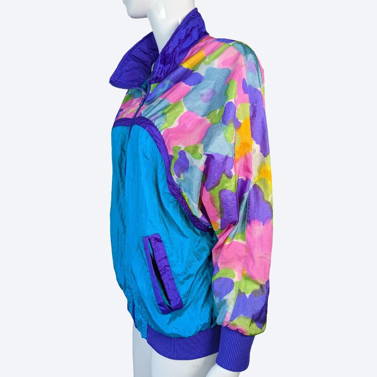 Women's Vintage 90s Paint Splatter Design Brightly... - Depop