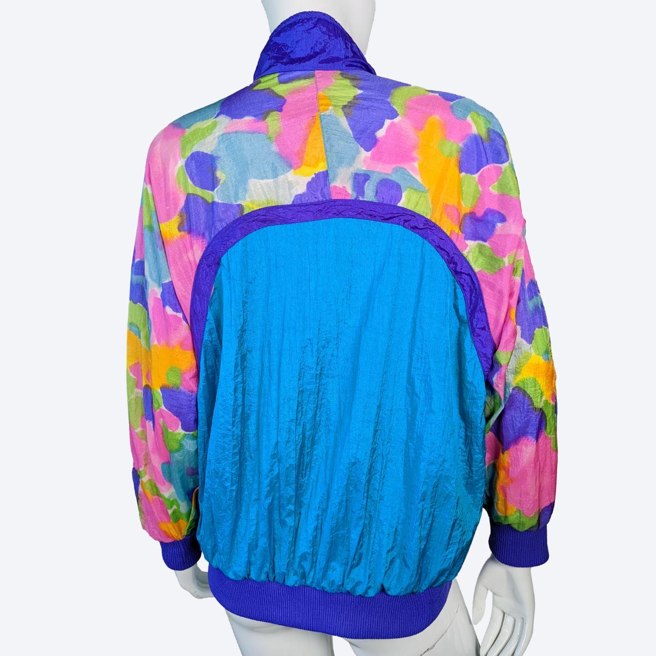 Women's Vintage 90s Paint Splatter Design Brightly... - Depop