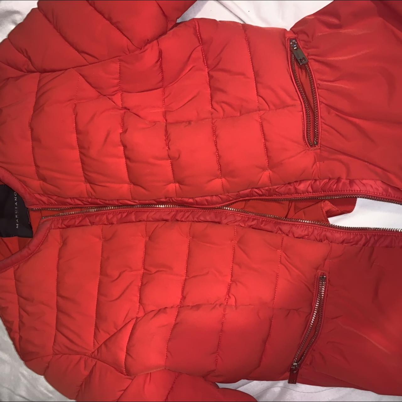 Red guess coat Paid £150 Open to offers In amazing... - Depop