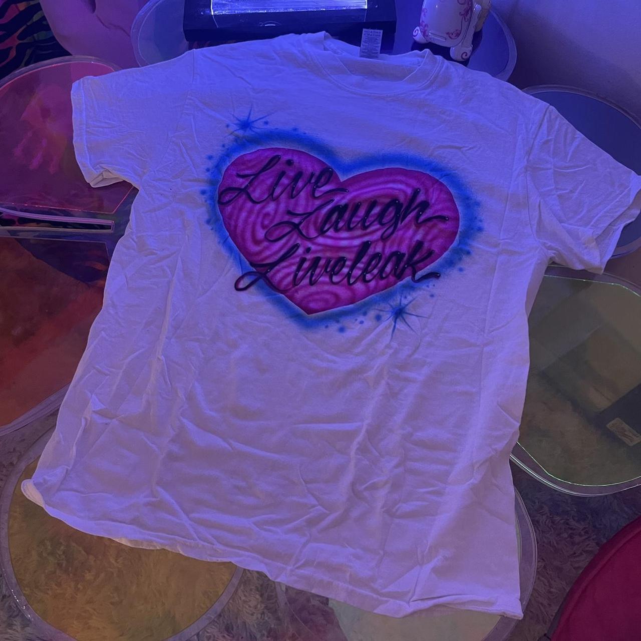 ⭐️ Live Laugh Liveleak Shirt ⭐️ 🫧 custom made 🫧 🧩 size... - Depop