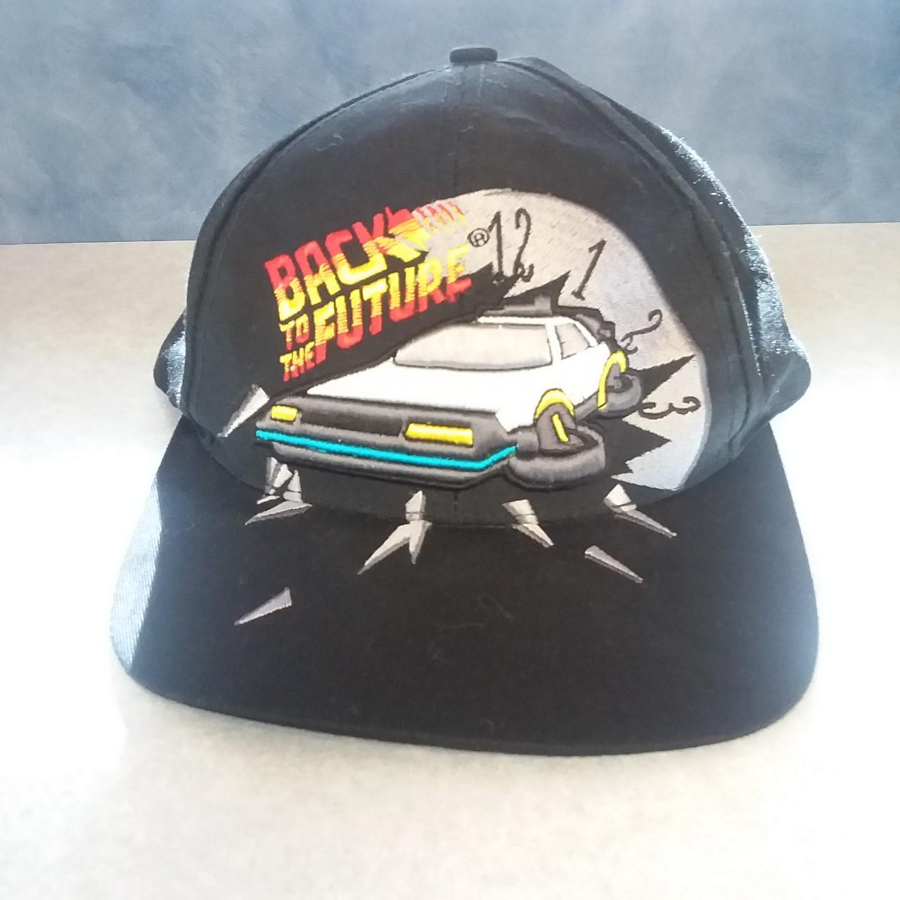 Snapback Black RETRO 90's BACK TO THE FUTURE hat. ... | Depop