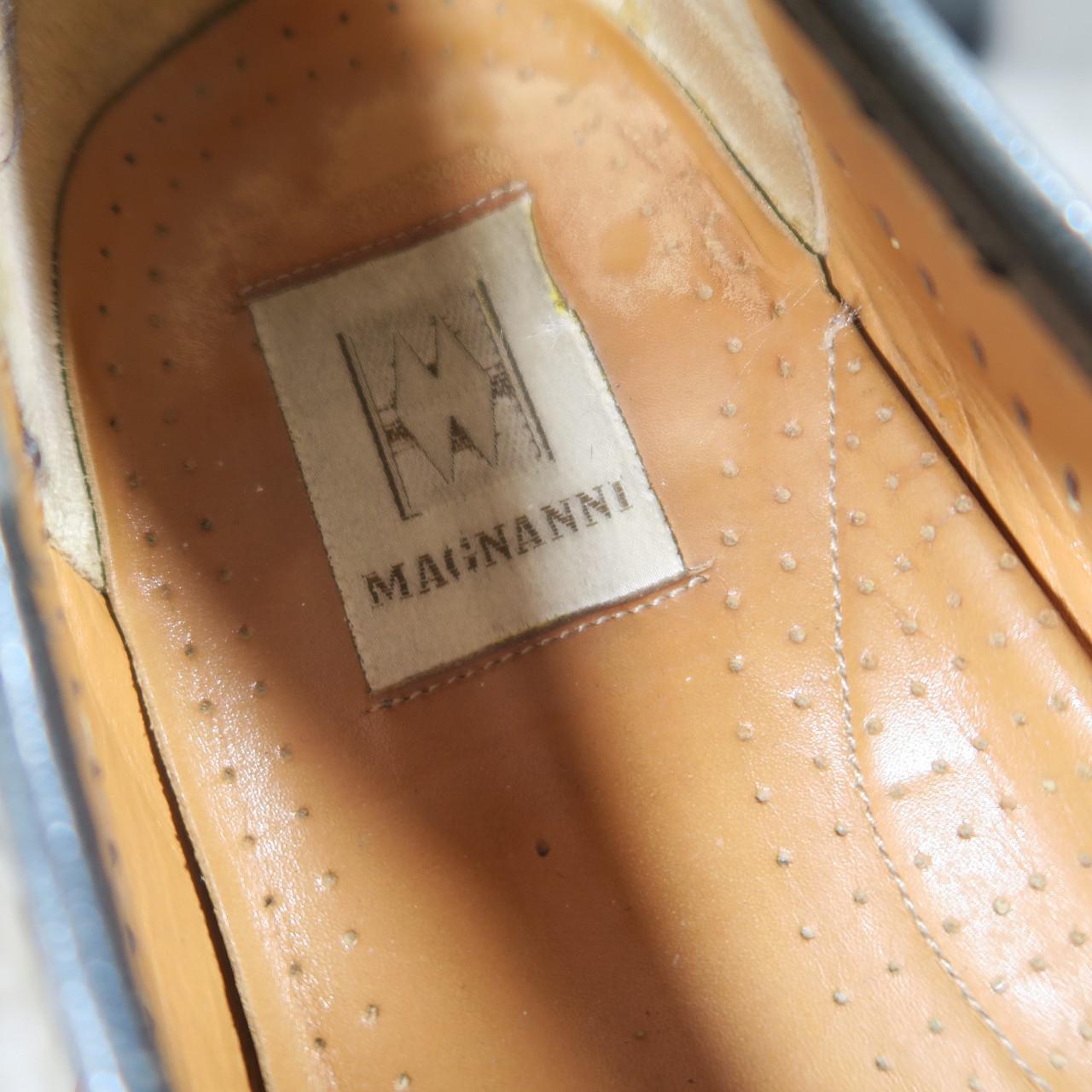 Vintage Ostrich Leather Magnanni Shoes. 1980's Grey... - Depop