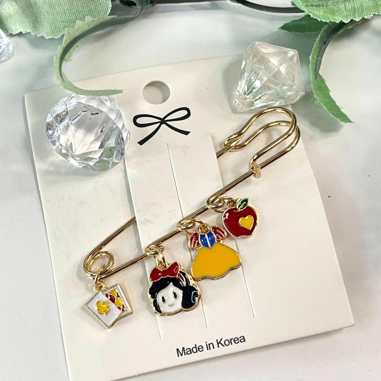 Disney Themed Snow White Charm Hard Enamel Pin You... - Depop