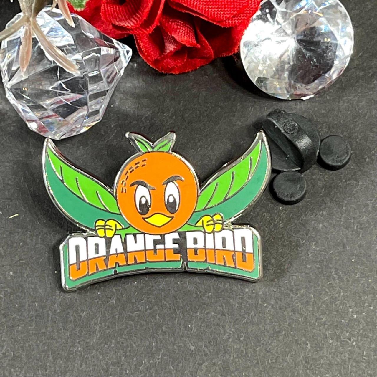 Disney Parks Angry Orange Bird Pin These are used... - Depop