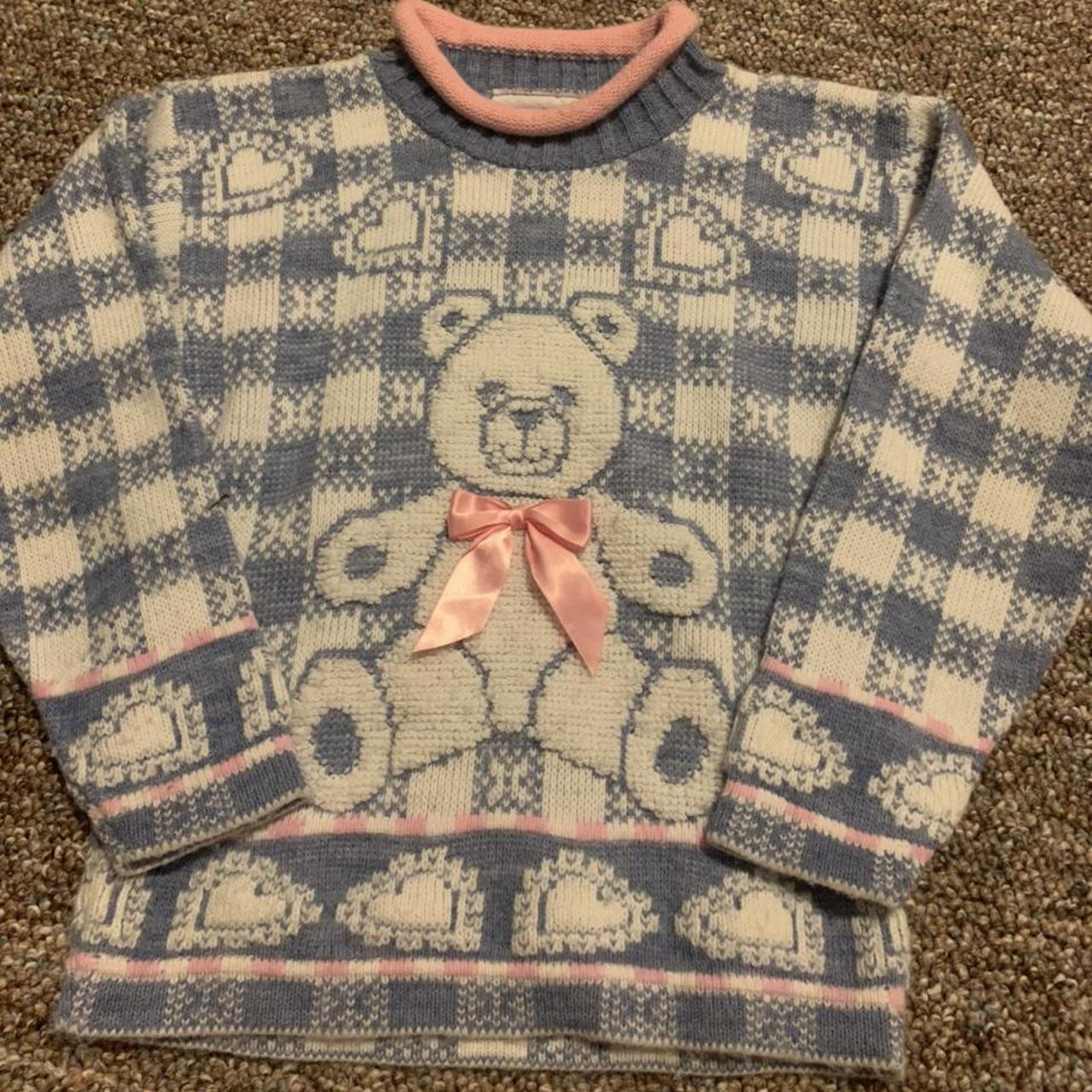 Vintage 80s Heartworks little girls teddy bear... - Depop